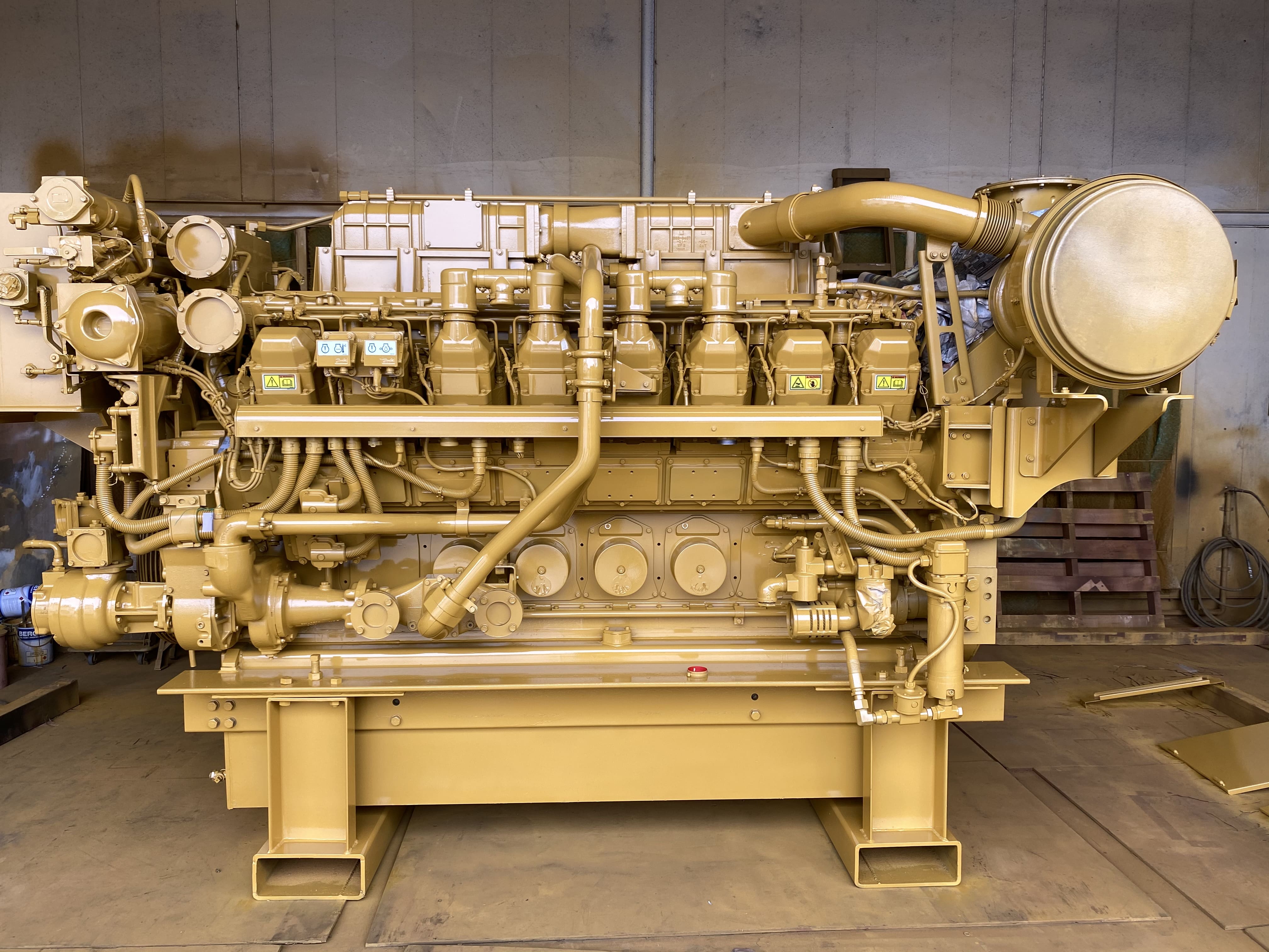 CAT 3516C-HD Marine Propulsion Engine Supplied to Repower Dredge Pump